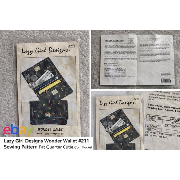 Lazy Girl Design | Accents | Lazy Girl Designs Wonder Wallet 21 Sewing ...